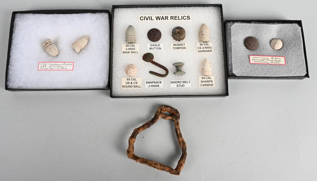 For Auction: CIVIL WAR GETTYSBURG DUG RELIC BULLETS + MORE (#0097) on ...