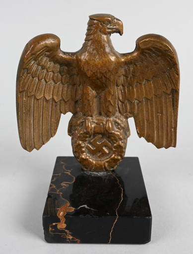 Wwii Nazi German Bronze Desk Political Eagle