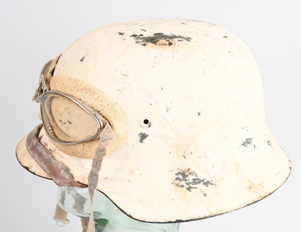 REPRO WWII NAZI GERMAN CAMO HELMET w/ GOGGLES - May 09, 2020 ...