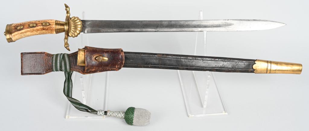 Imperial German Hunting Cutlass W/ Frog Complete