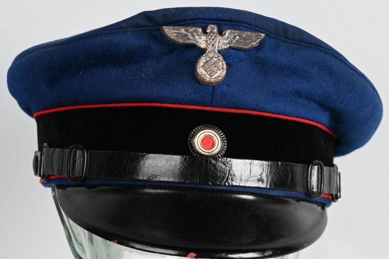 Wwii Nazi German Reichsbahn Enlisted Visor Cap