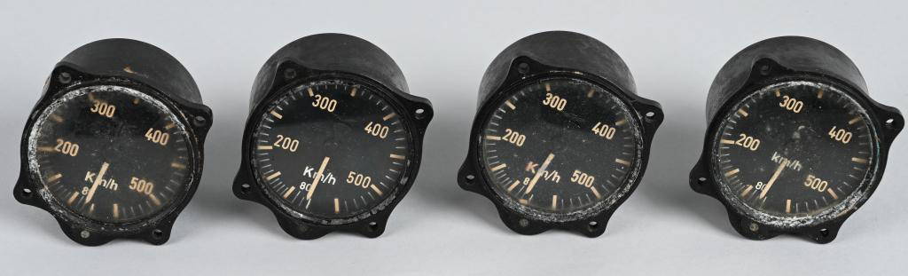 Wwii Nazi German Luftwaffe Speedo Meter 550 Km/h