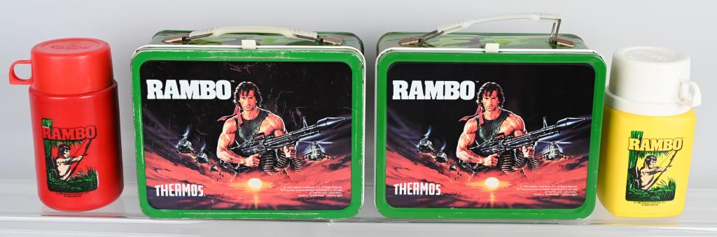 2-1985 RAMBO LUNCH BOXES - Jul 25, 2020 | Milestone Auctions in OH