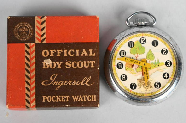 Official Boy Scout Pocket Watch W/ Box