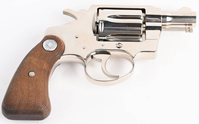 Factory Nickel Colt Cobra 38 Spl. Revolver.