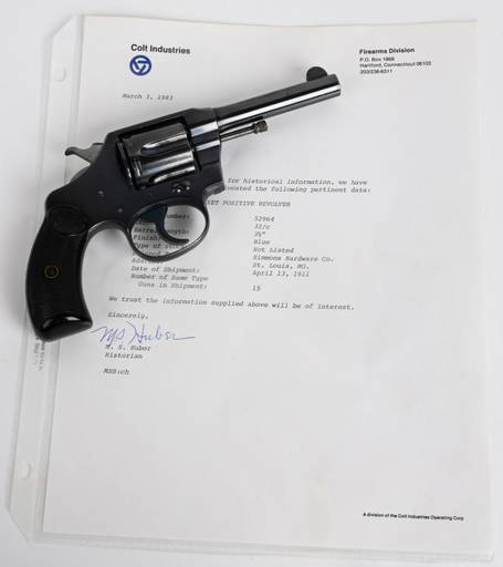 Early High Polish Colt Pocket Positive Revolver