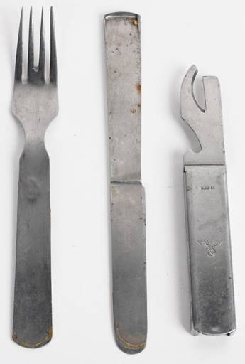 Wwii Nazi German Army Field Utensil Set 1941
