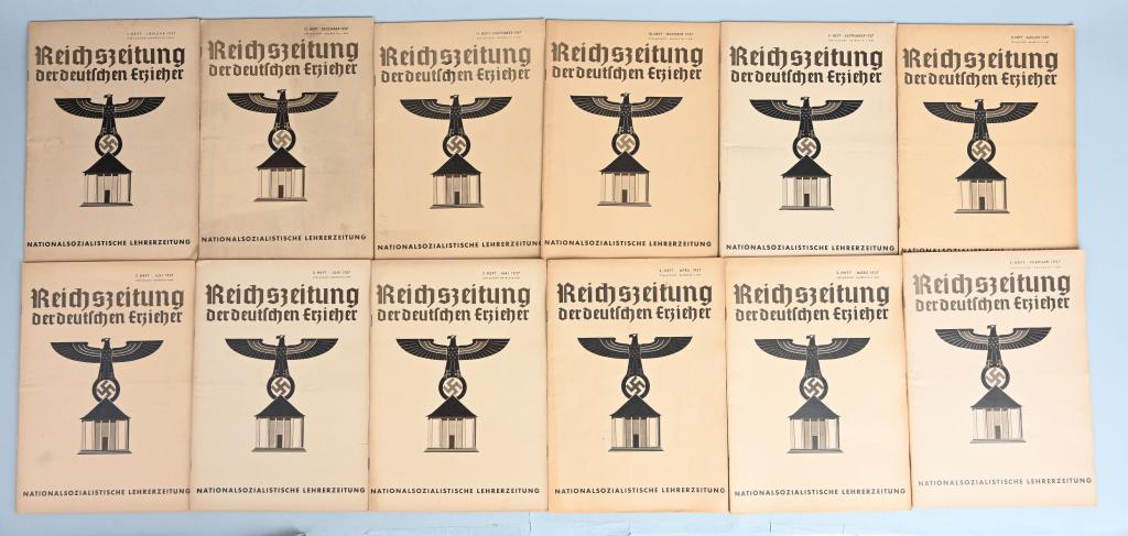 Ww2 1937 Nazi German Educators Magazines 12 Issues