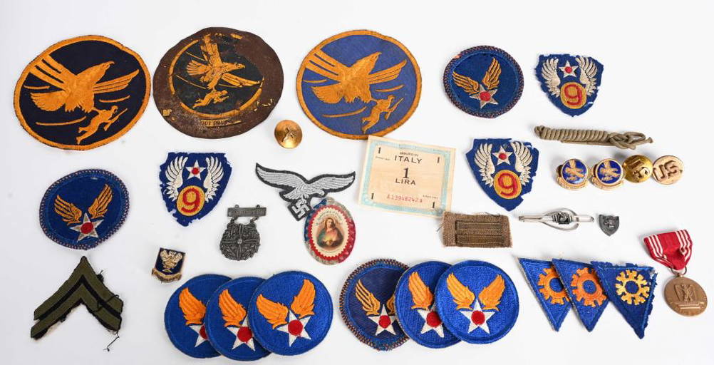 Wwii Us Army Air Corps Insignia Lot 9th Air Force