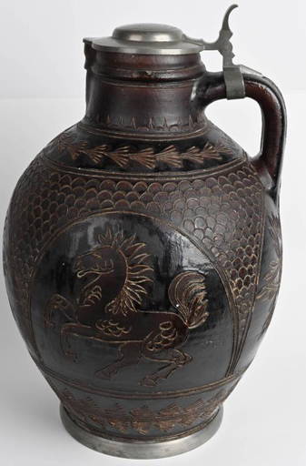 Massive Wwii Nazi German Beer Stein W/ Swastika