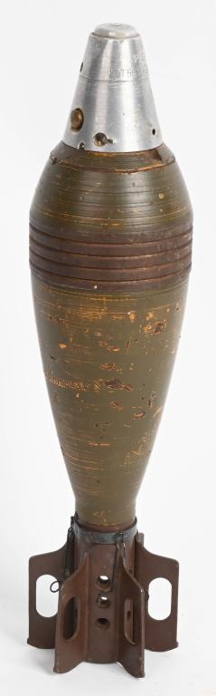 Wwii Us M43a1 81 Mm Mortar Round Dated 1942