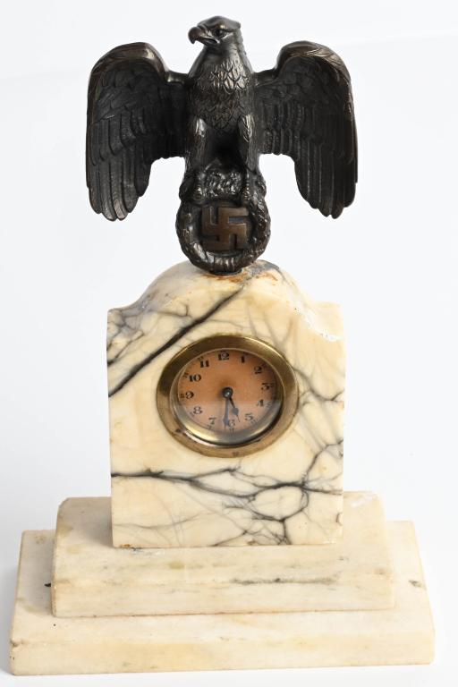 For Auction: WWII NAZI GERMAN NUREMBERG EAGLE CLOCK WW2 (#0555) on Dec ...
