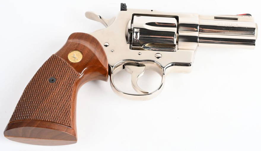 RARE COLT NICKEL 3" PYTHON REVOLVER - Jan 30, 2021 | Milestone Auctions ...