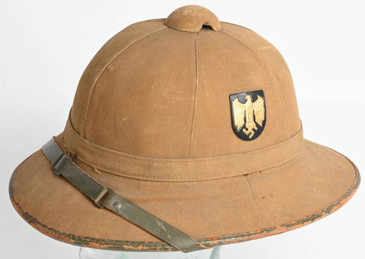 Wwii Nazi German Kriegsmarine Pith Helmet Ww2