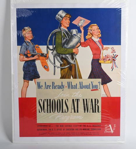 Ww2 Schools At War Poster