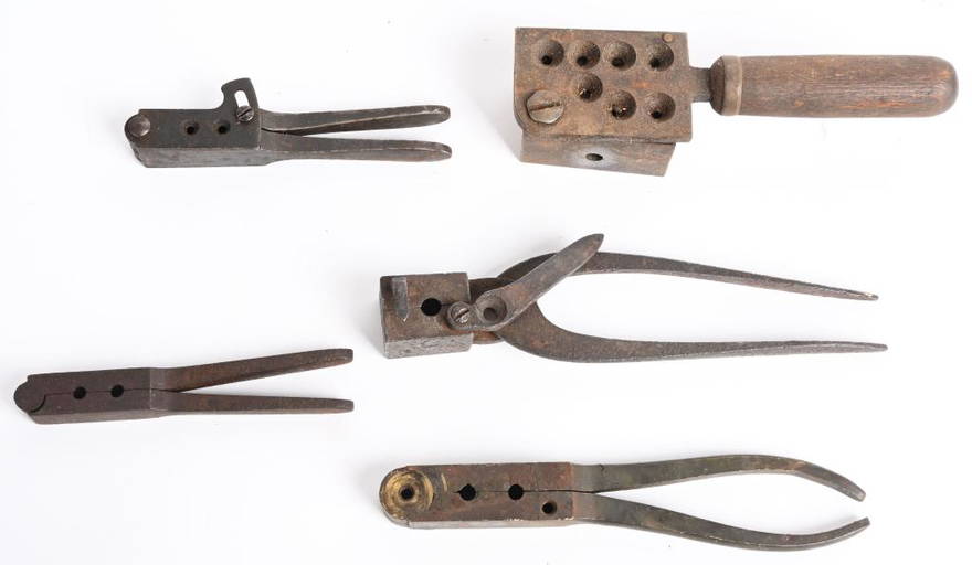 (5) Antique Bullet Molds