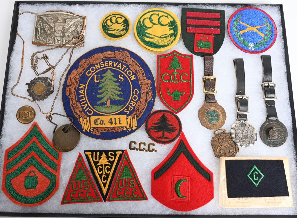 Civilian Conservation Corps Ccc Insignia Grouping