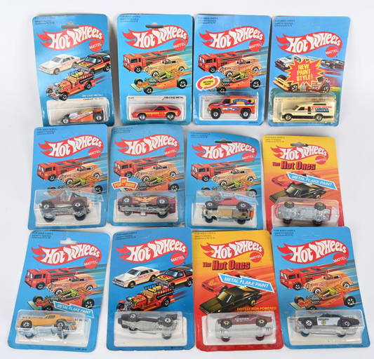 12 1970s Hot Wheels Cars Moc
