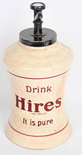 Hires Root Beer Porcelain Syrup Dispenser