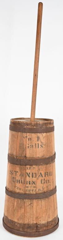 Antique Standard Wood Butter Churn