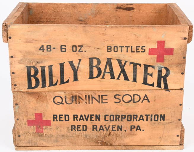 Vintage Billy Baxter Quinine Soda Wood Crate