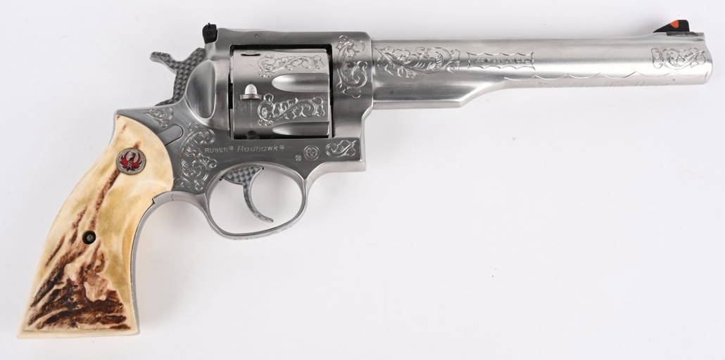 Engraved Ruger Redhawk .44 Magnum Revolver