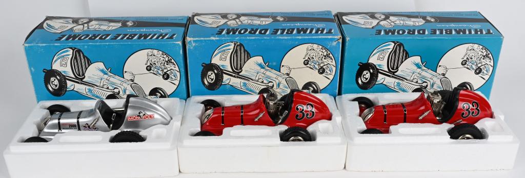 3 Nylint Champion Thimble Drome Racers W/ Boxes