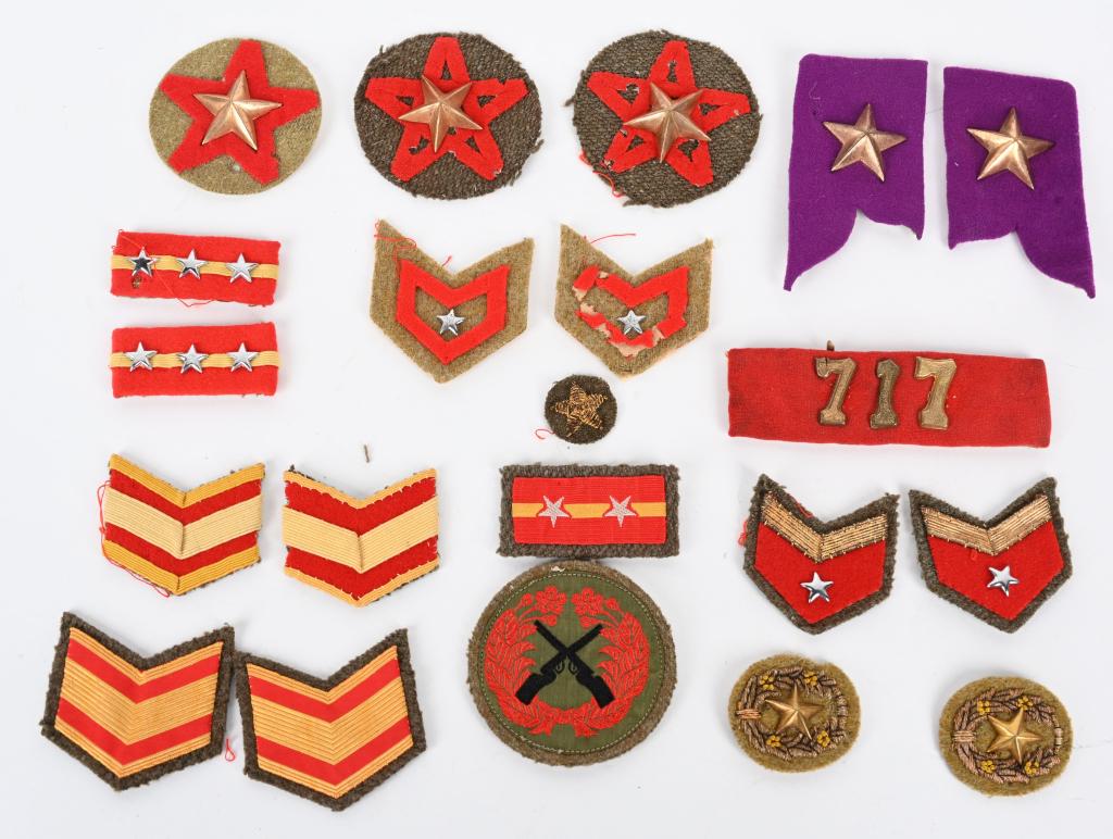 Wwii Japanese Rank Insignia Grouping Lot Ww2