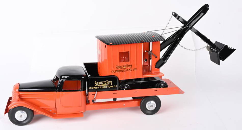Structo Construction Truck With Steam Shovel