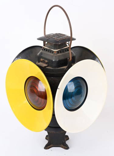 Adlake 4 Way Railroad Switch Lantern