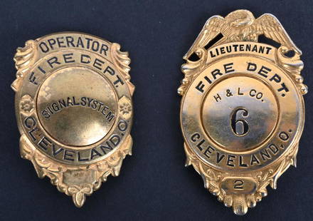 6 Fire Department Badges