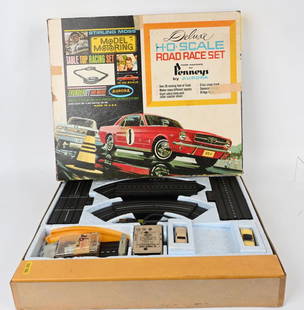 Republic Chevy Road Rally Slot Car Set W/ Box