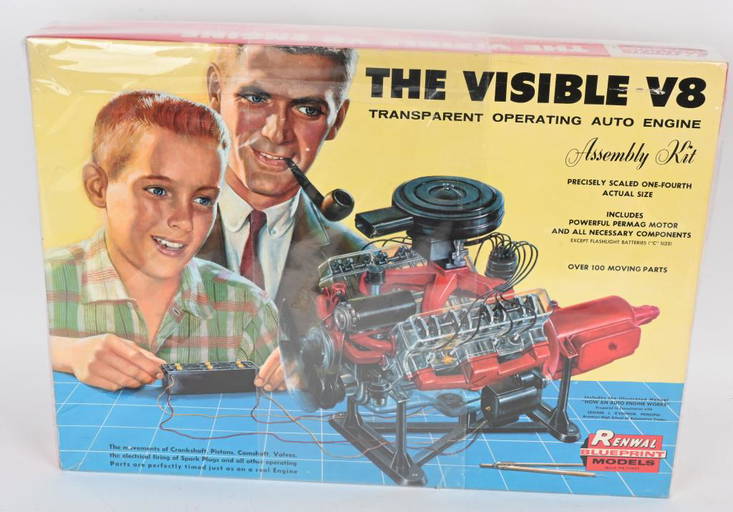 Renwal The Visible V8 Engine W/ Box