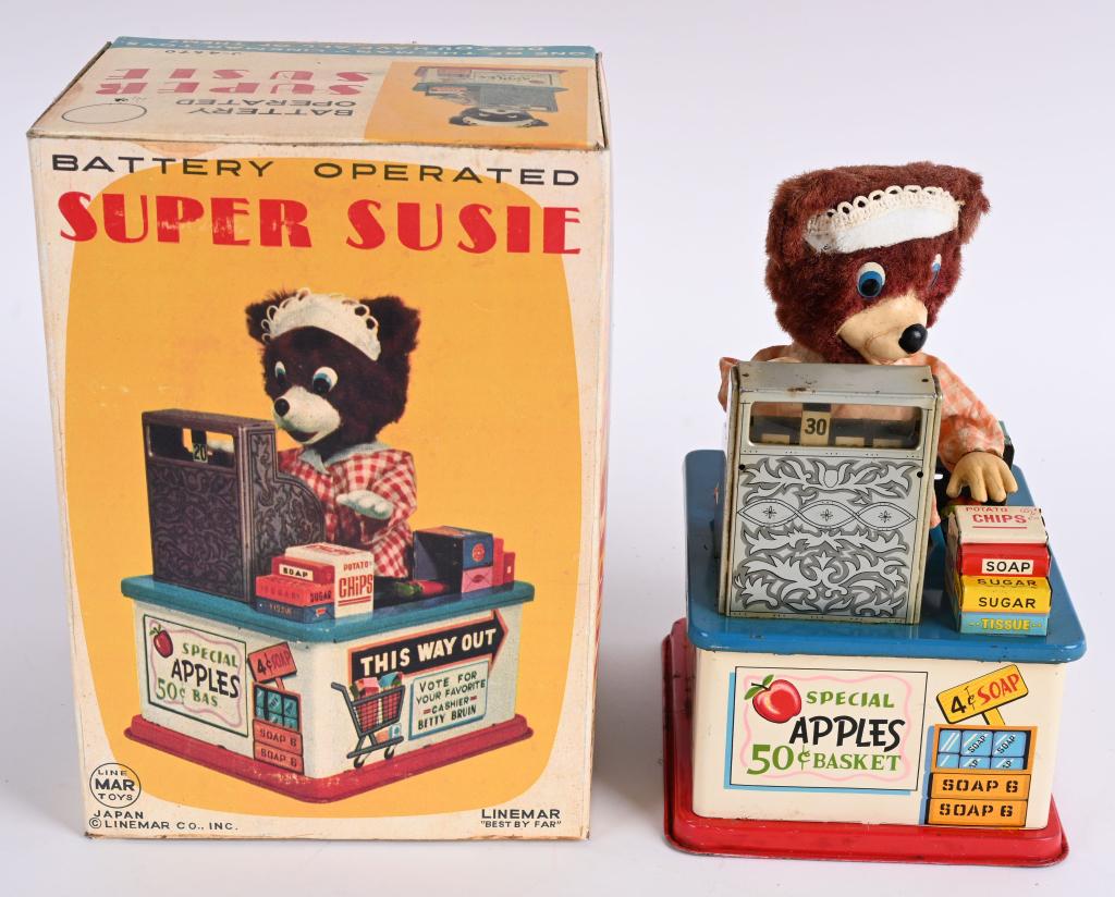 LINEMAR BATTERY OP SUPER SUSIE CASHIER BEAR w/BOX - Jan 29, 2022 ...
