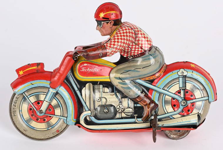 Technofix Tin Windup #15 Racing Motorcycle