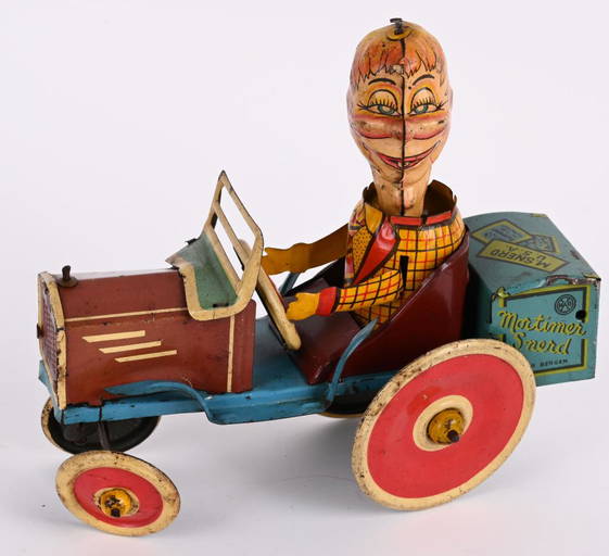 Marx Tin Windup Mortimer Snerd Crazy Car
