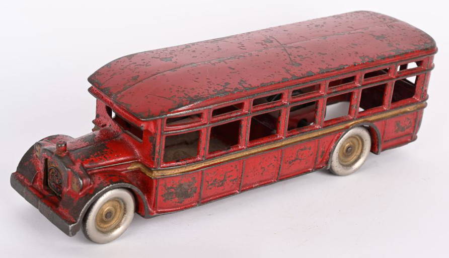 Arcade Cast Iron Acf Bus W/ Opening Door