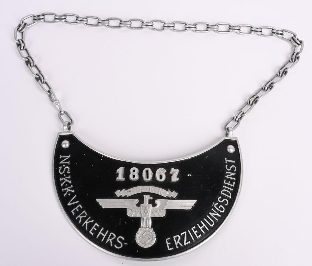 Wwii Nazi Nskk Traffic Service Gorget Ww2