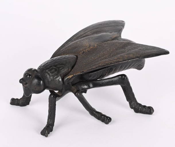 Cast Iron Fly Match Safe