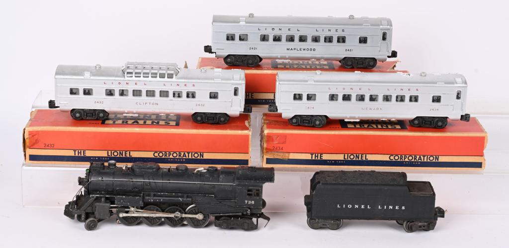 LIONEL #736 LOCOMOTIVE & PASSENGER CARS (#0040) on May 21, 2022 ...