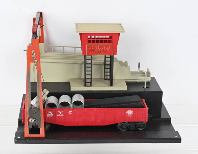 LIONEL 345 CULVERT PIPE UNLOADING STATION (#0735) on May 21, 2022 ...