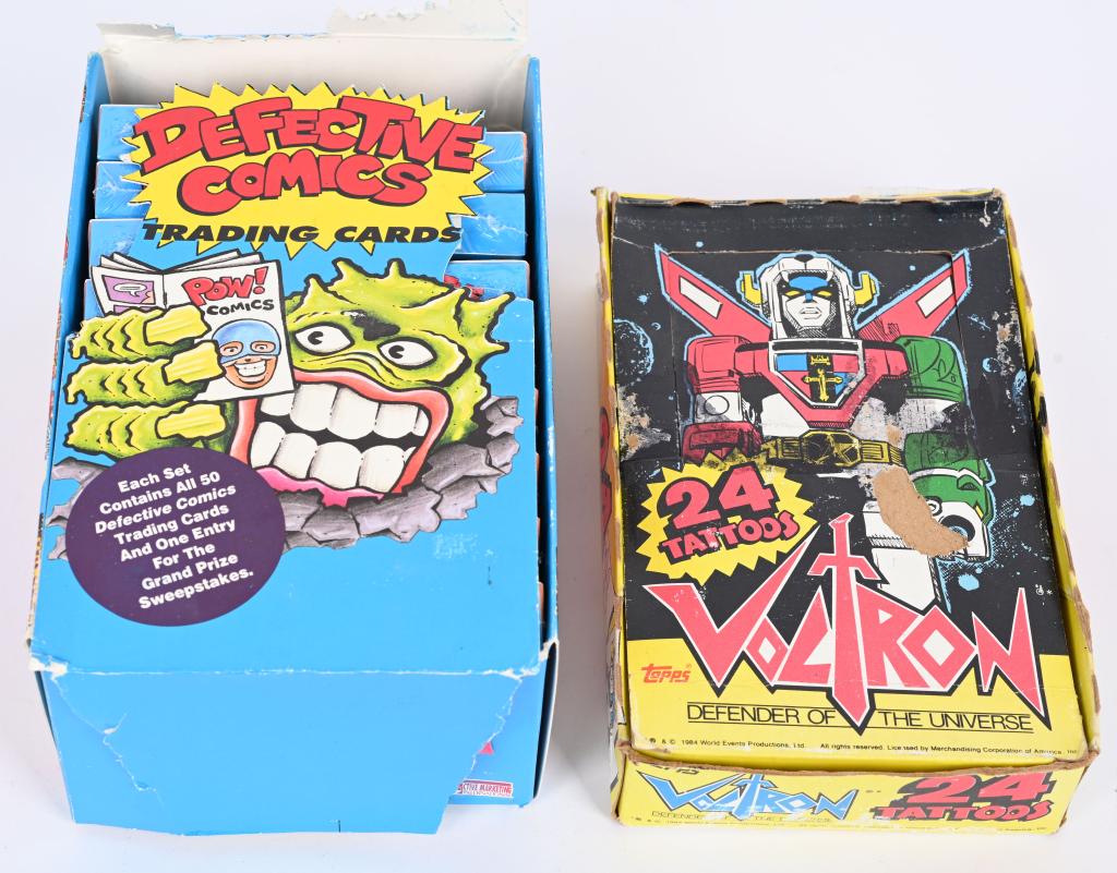Defective Comics Trading Cards & Voltron Stickers