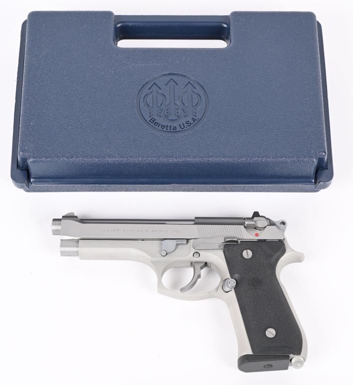 BERETTA MODEL 92FS STAINLESS STEEL 9MM PISTOL (#0877) on Jun 18, 2022 ...