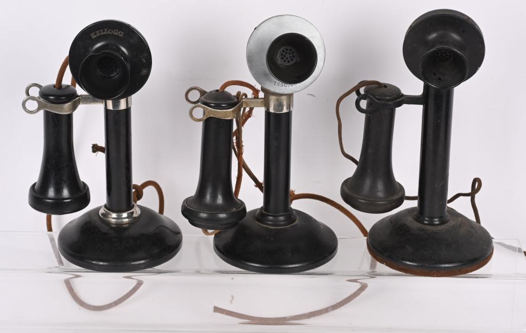 3 Candlestick Telephones