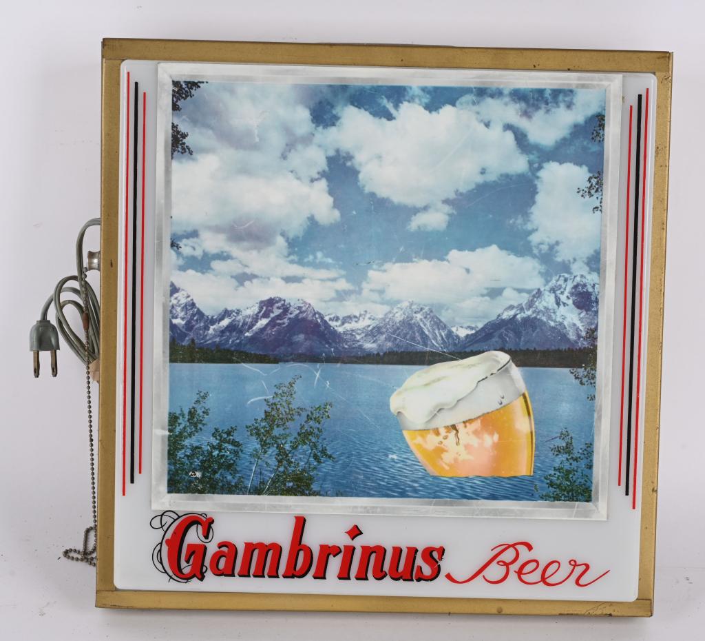 GAMBRINUS BEER LIGHTUP SIGN (#0507) on Jul 16, 2022 | Milestone ...