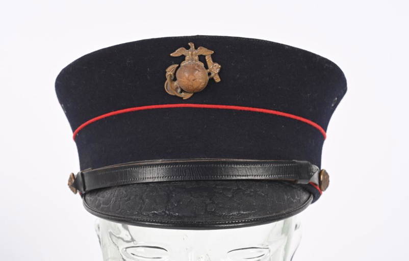 Wwi Us Us Marine Corps Bell Crown Cap Usmc Ww1