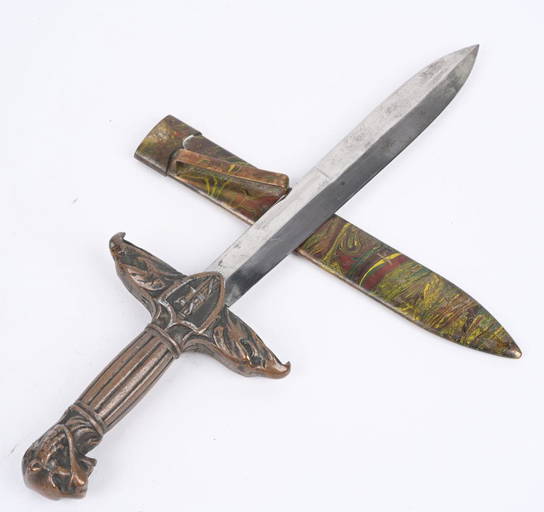 Wwii Italian Mvsn 1932 Mutilati Officer Dagger Ww2