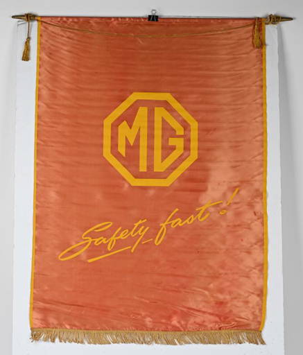 MG Silk Banner "Safety Fast!" - Oct 15, 2022 | Milestone Auctions in OH