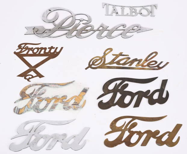 8 Metal Cut Out Radiator Badges