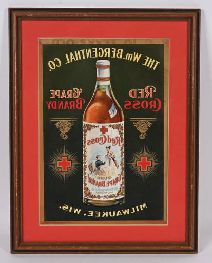 RED CROSS GRAPE BRANDY ADVERTISING PRINTERS PROOF (#0455F) on Oct 15 ...